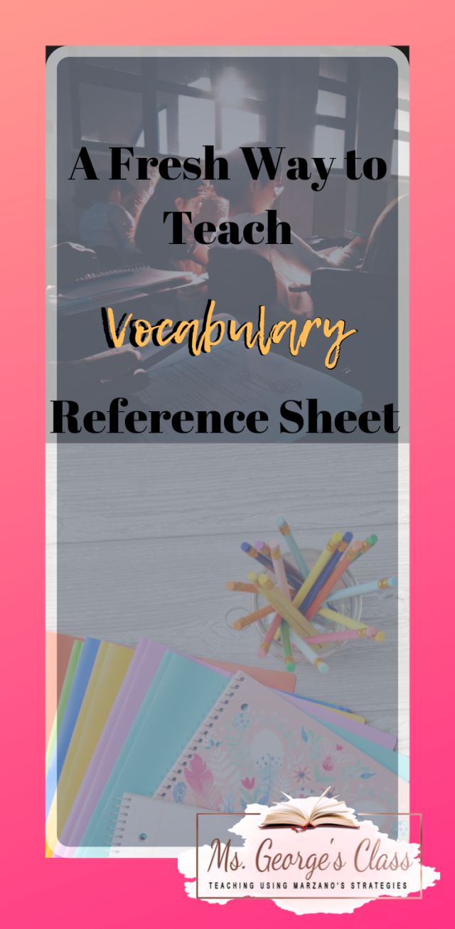 Classroom Practice of Vocabulary Words